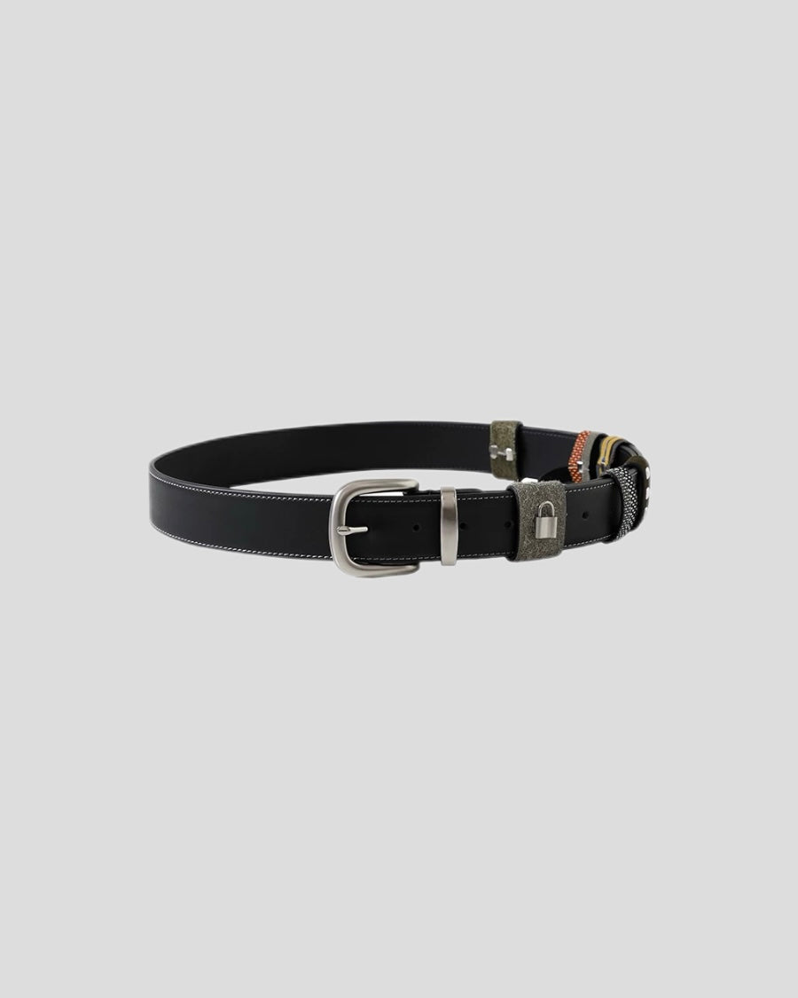 CONP Building Block Leather Belt Black – ROOTINE STORE